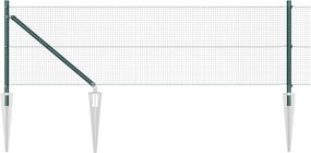 Svařované drátěné ploty s hroty 10 x 0,5 m Ocel potažená PVC 3352034