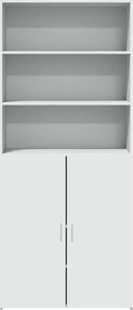 Skříň highboard bílá 80 x 42,5 x 185 cm kompozitní dřevo 3281378