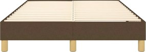 Rám postele s boxspringem tmavě hnědá 120 x 200 cm textil 3120601
