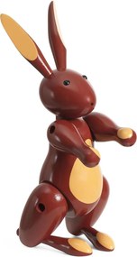 Figurka Kay Bojesen králík z bukového dřeva červená