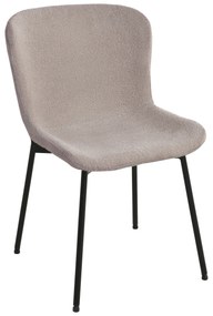 House Nordic Jídelní židle MACEDA béžové bouclé 1001135