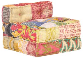 vidaXL Marketos Modulární pouf patchwork textil