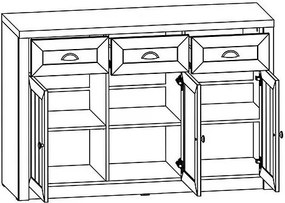 Komoda Provence K3S