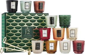 Voluspa 12denní adventní kalendář Holiday se zlatými nůžkami, 12×72 g