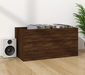 vidaXL Úložný box na LP desky 71 x 34 x 36 cm kompozitní dřevo [815254] Barva: bílá s vysokým leskem