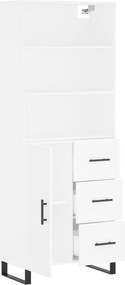 Skříň highboard bílá 69,5 x 34 x 180 cm kompozitní dřevo 3190045