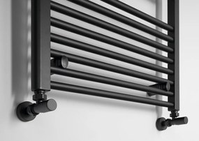 Aqualine Direct otopné těleso rovné boční připojení 600 x 1680 mm černá mat ILR66B
