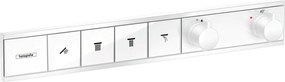 Hansgrohe RainSelect, baterie pod omítku na 4 spotřebiče, matná bílá 15382700