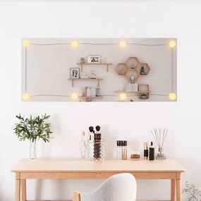 Nástěnné zrcadlo s LED osvětlením 40 x 100 cm sklo obdélníkové 3189154
