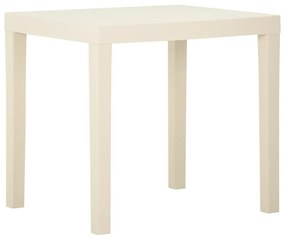 Zahradní stůl bílý 79 x 65 x 72 cm plast 315842