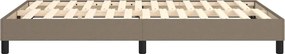 Rám postele s boxspringem taupe 120 x 200 cm textil 3120504