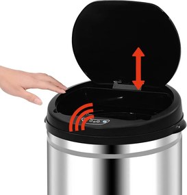 Odpadkový koš s automatickým senzorem 30 l nerezová ocel 322692