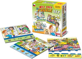 EFKO Puzzle vzdělávací Můj svět 3v1 32 dílků skládačka v krabici ef54687