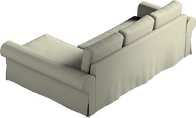 Potah na pohovku IKEA Backabro rozkládací se šezlongem barva šedá látka pletený vzor