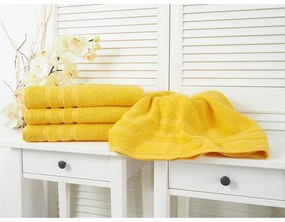 B.E.S. - Petrovice, s.r.o. Bavlněný froté ručník Standard - Yellow 50 x 100
