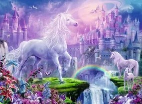 Ravensburger Třpytivé puzzle Království jednorožců / 100 dílků / od 6