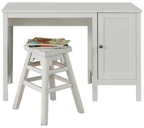 Kondela PC stůl 1D/1155, bílá, OLJE