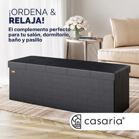 Lavice s úložným prostorem černý 115x38x38cm s úložný prostor skládací