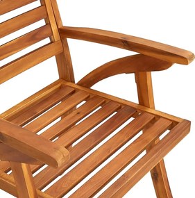vidaXL Zahradní židle s poduškami 4 ks masivní akáciové dřevo [3075197] Barva: Béžová