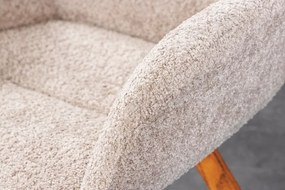 Designová otočná židle Yanisin béžová