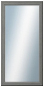 DANTIK - Zarámované zrcadlo - rozměr s rámem cca 50x100 cm z lišty STEP tmavěšedá (3021)