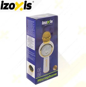 Bluetooth bezdrátový karaoke mikrofon – bílý