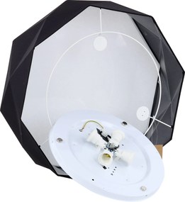 TK Lighting Černé stropní svítidlo Kantoor pro žárovku 4x E27 TK1567
