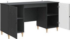 Stůl Černá 142,5 x 50 x 75 cm Kompozitní dřevo 3414577