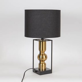 Stolní lampa 1xE27/40W/230V černá/zlatá