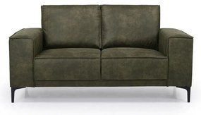 Zelená pohovka z imitace kůže 164 cm Copenhagen – Scandic