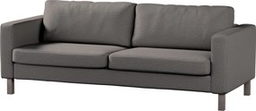 Potah na pohovku IKEA  Karlstad 3-místná, nerozkládací, krátký barva šedá látka pletený vzor