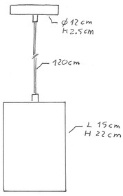 creative cables Závěsná lampa s textilním kabelem, betonovým stínidlem cube a kovovými detaily Barva: Tmyvý beton