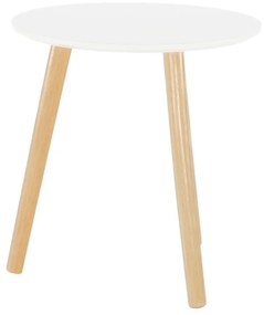 Příruční stolek Menaje, bílá