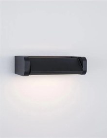 NV 9195062 Venkovní nástěnné svítidlo VOLVER černý litý hliník akrylový difuzor LED 7W 3000K 220-240V 150st. IP54 - NOVA LUCE