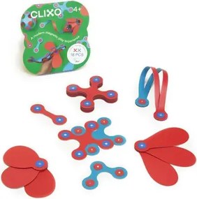 Clixo Itsy Flamingo  Turquoise Magnetická stavebnice / 18ks / od 4 let
