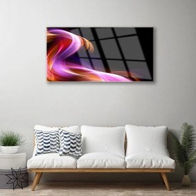 Obraz na skle Abstrakce Vlna Umění 140x70 cm