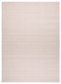 koberec FLAT 48603/526 Kroužky KRÉM růžový velikost 160x230 cm | krásné koberce cz