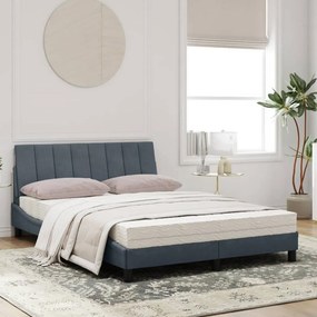 Postel s matrací Hanko tmavě šedá 120 x 200 cm samet 3208587
