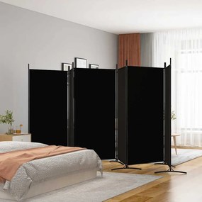 vidaXL 6dílný paraván 520x180 cm textil [350273] Barva: antracitová
