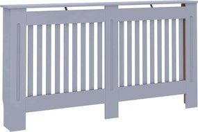 Kryt radiátoru 2 ks Šedá 152 x 19 x 81,5 cm Kompozitní dřevo 3403231