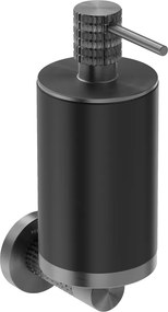 Mexen Triv, nástěnný dávkovač mýdla, černá/broušená grafitová, 250ml, 70A33058-66B