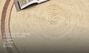 Diamond Carpets India, Ručně vázaný kusový koberec Nora J 30 Natural kruh, 80x80 (průměr) kruh, béžová, chodba / předsíň