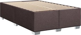 Box spring postel s matrací tmavě hnědá 120x190 cm textil 3290423
