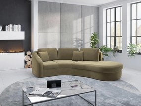 XXXLutz ROHOVÁ SEDAČKA, textil, olivově zelená Sit & More - Sedací soupravy - 000144017404