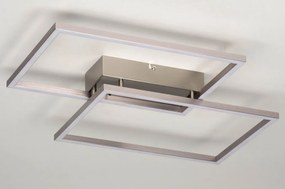 Stropní stmívatelné designové LED svítidlo do obýváku York Quadro