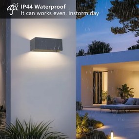 Brilagi - LED Venkovní nástěnné svítidlo DONNANI LED/7W/230V 20 cm antracit IP44