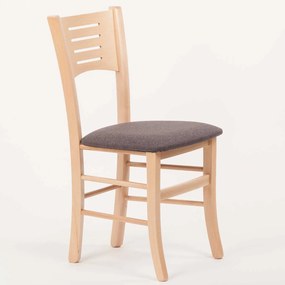Stima Židle VERONA s čalouněným sedákem Odstín: Třešeň, Látky: LUX bordo 15