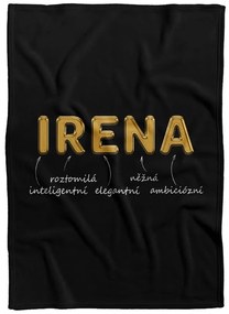 Deka Ženská jména – GOLD (Jméno: Irena, Podšití beránkem: NE)