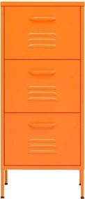 Úložná skříň oranžová 42,5 x 35 x 101,5 cm ocel 336183