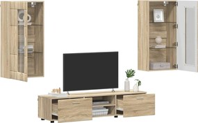 Sestava TV skříněk FLORIN 3 ks Sonoma dub Kompozitní dřevo 3397926
